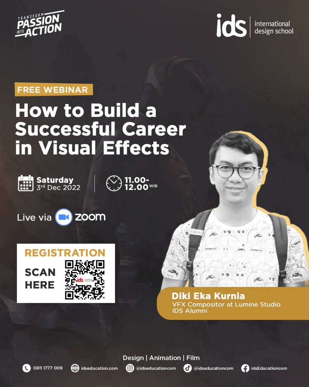 Webinar - How to Build a Successfull Career in Visual Effects