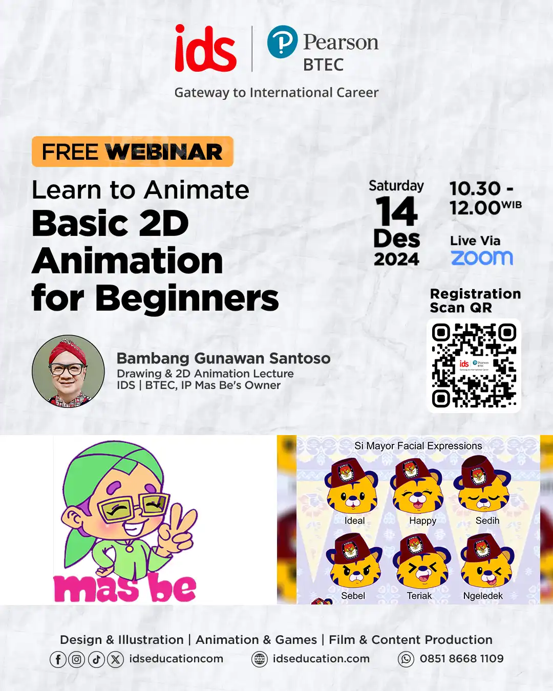 Free Webinar: Basic 2D Animation for Beginners - IDS | BTEC