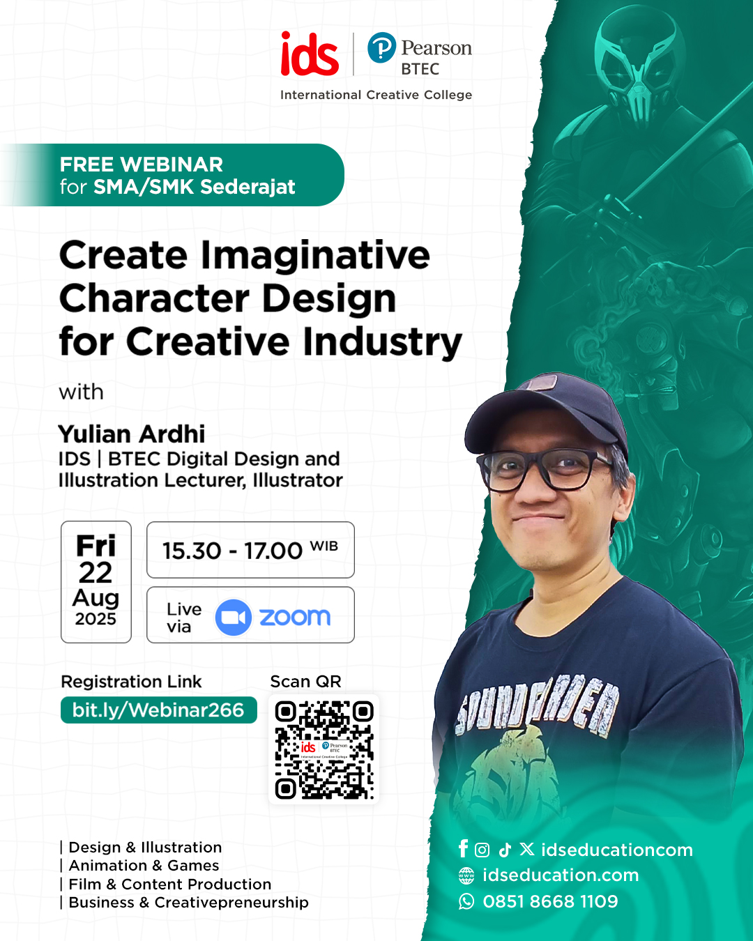 Webinar Imaginative Character Design for Creative Industry - IDS | BTEC