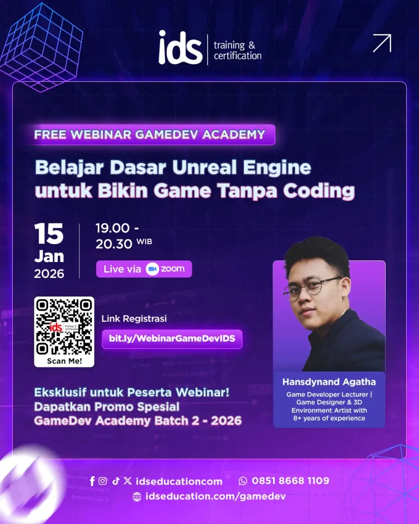 Webinar: Belajar Dasar Unreal Engine untuk Bikin Game Tanpa Coding